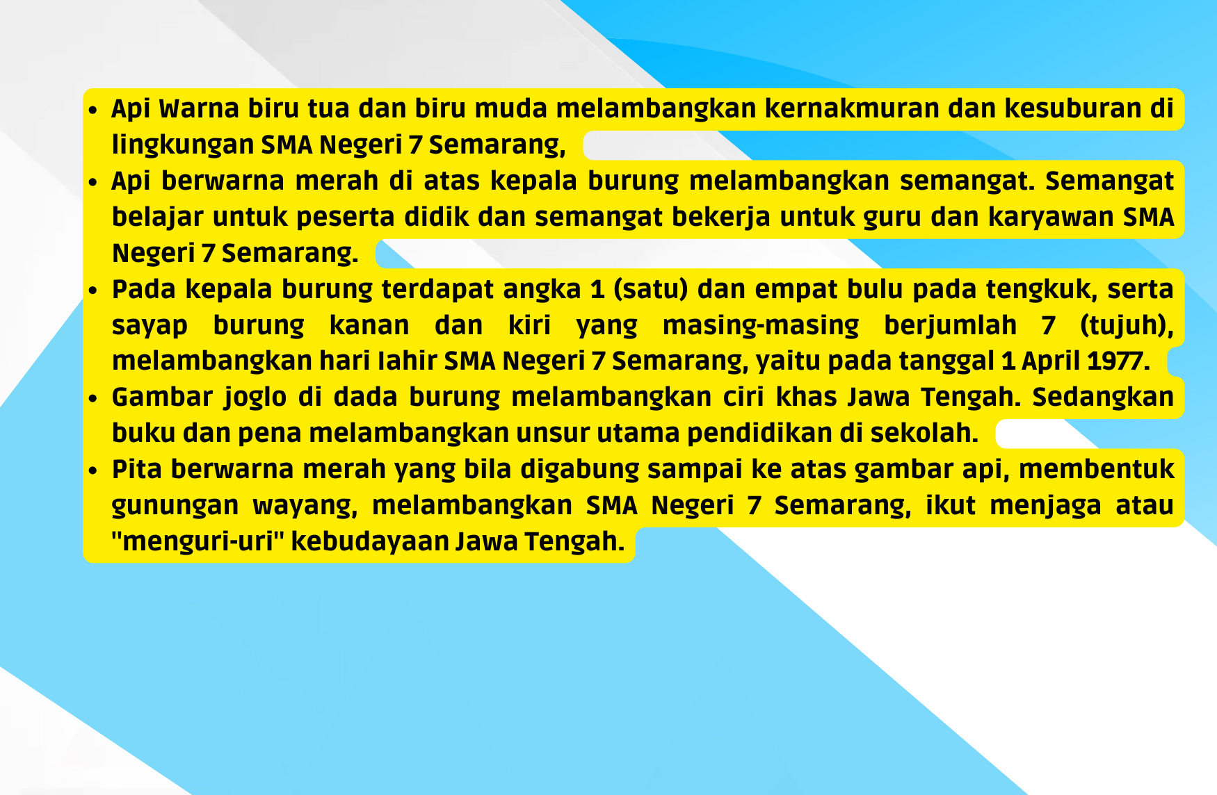 Arti Logo - SMA NEGERI 7 SEMARANG